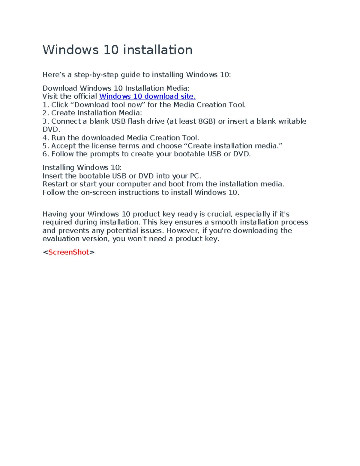 Your Name-Windows 10 installation - Windows 10 installation Here’s a ...