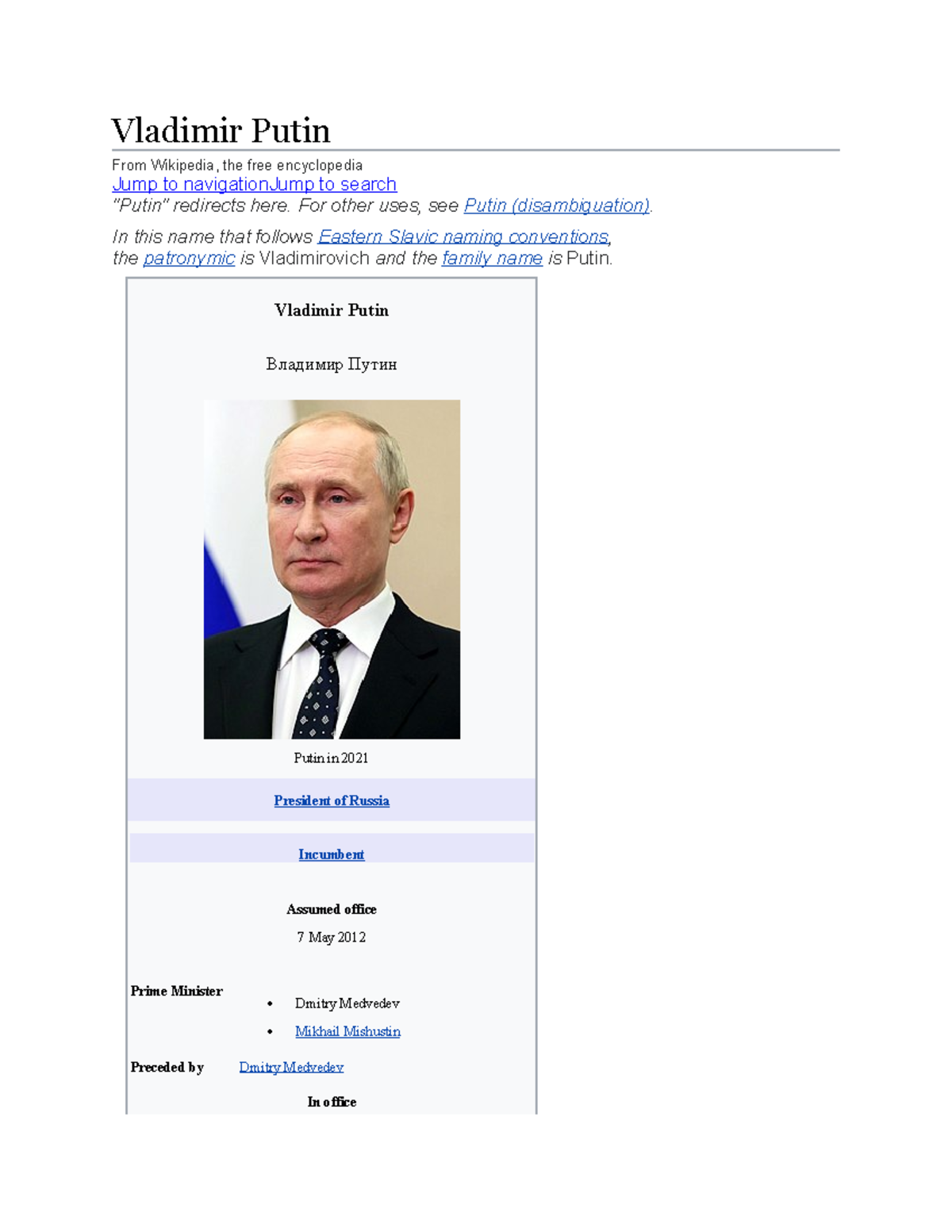 Vladimir Putin: An In-Depth Analysis of His Political Regime - Studocu