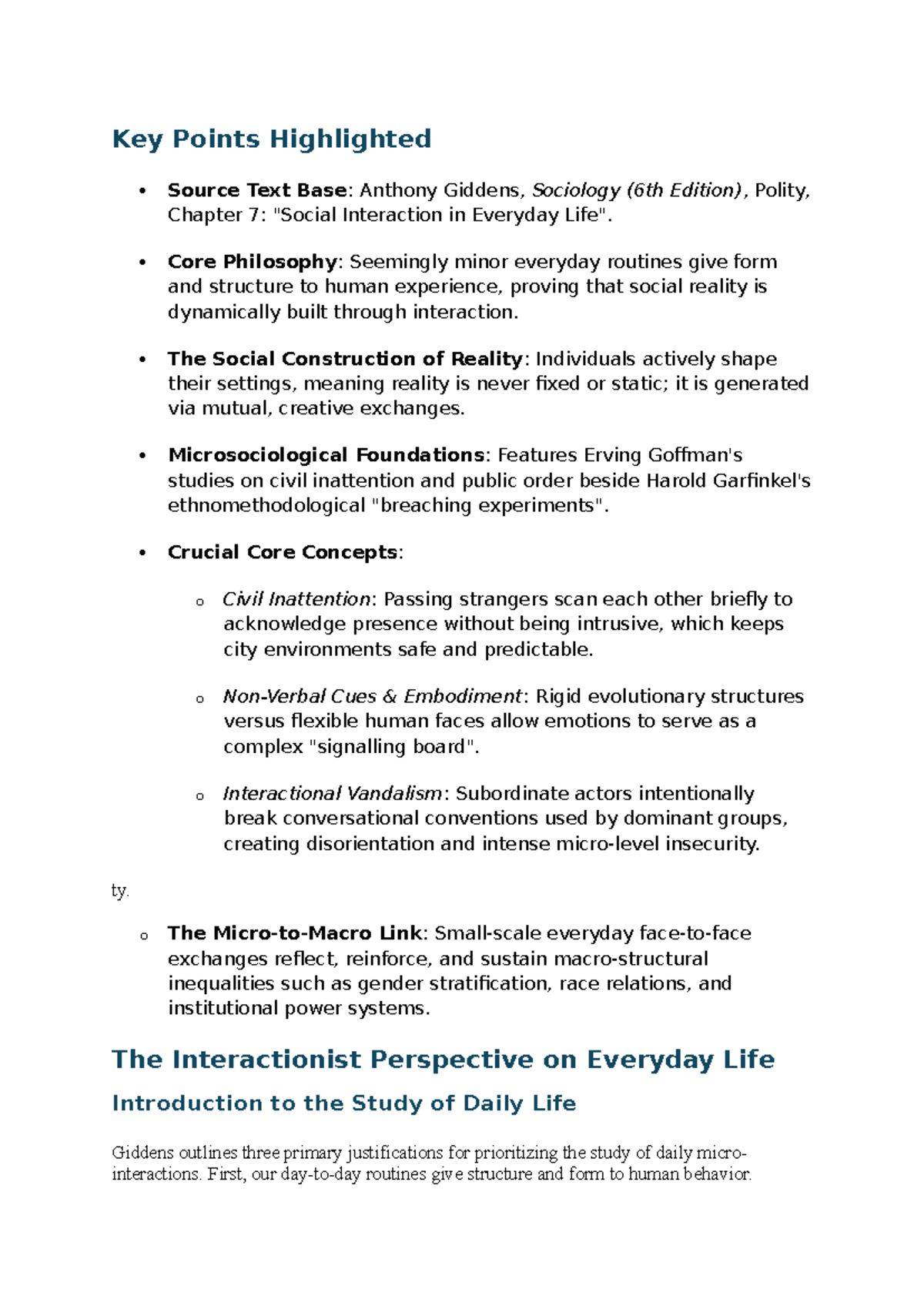 Sociology 101: Key Insights on Social Interaction in Everyday Life ...