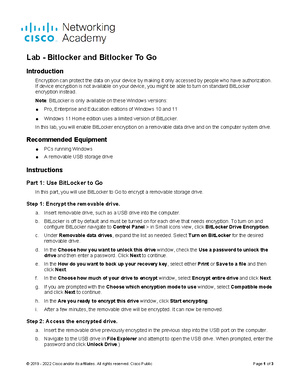 13.3.2.5 Lab - Configure Windows Local Security Policy - Introduction In this lab, you will ...