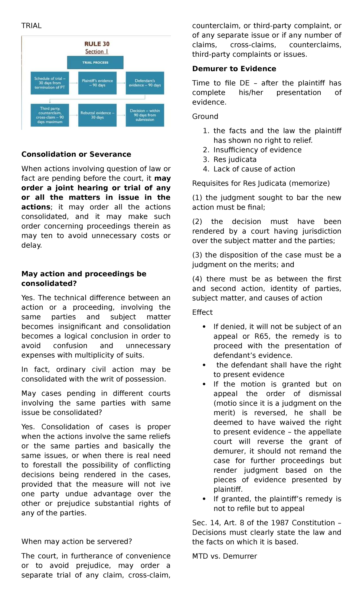 CIV PRO - Comprehensive Summary of Civil Procedure Rules and Concepts ...