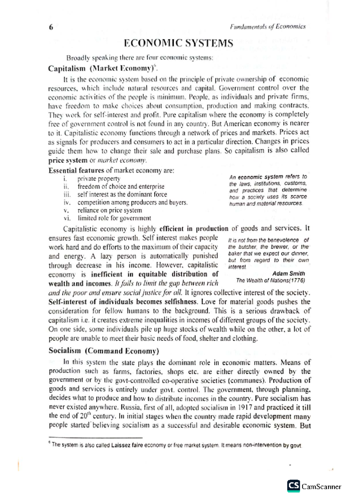 Fundamentals of Economics: Economic Systems Overview (ECON 101) - Studocu