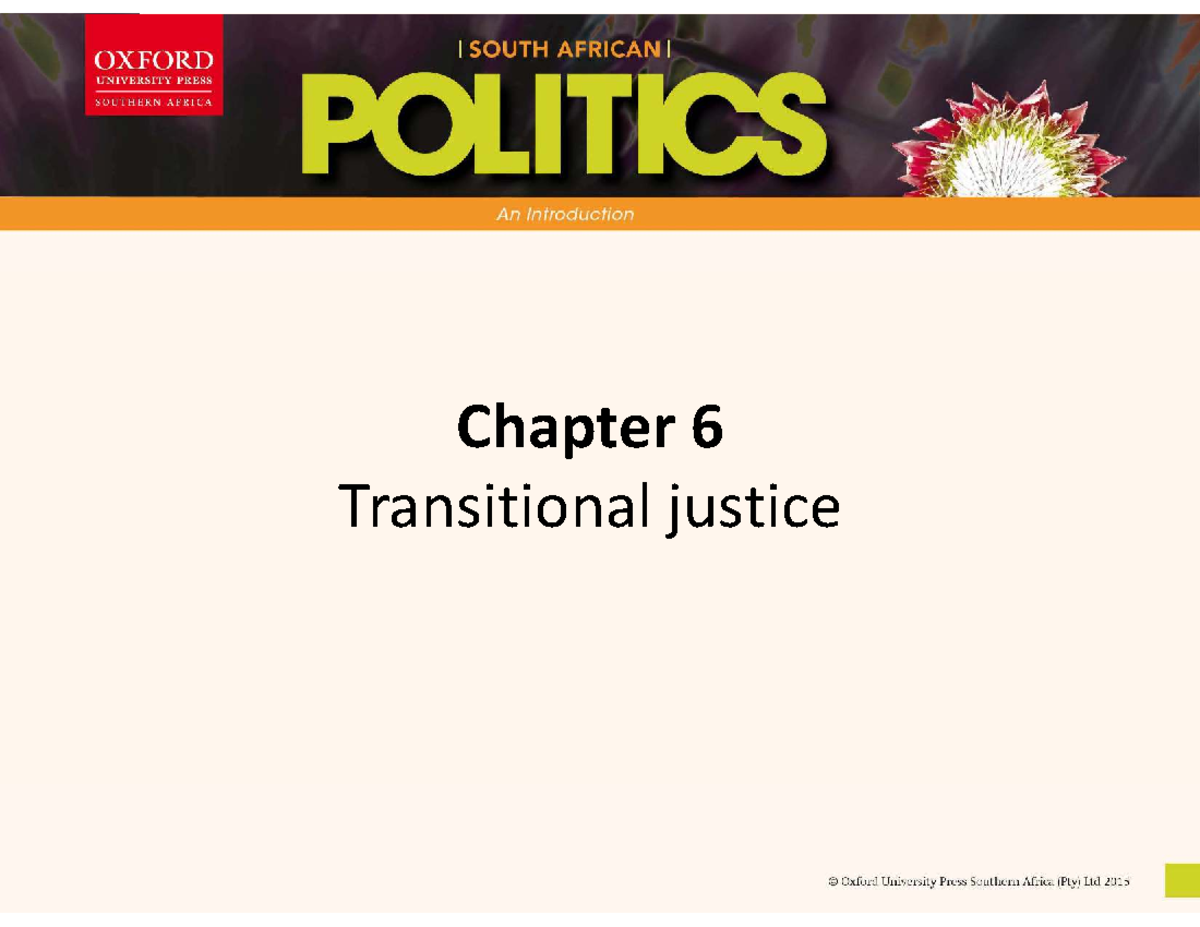 Transitional Justice: South Africa's TRC and Healing Post-Conflict ...