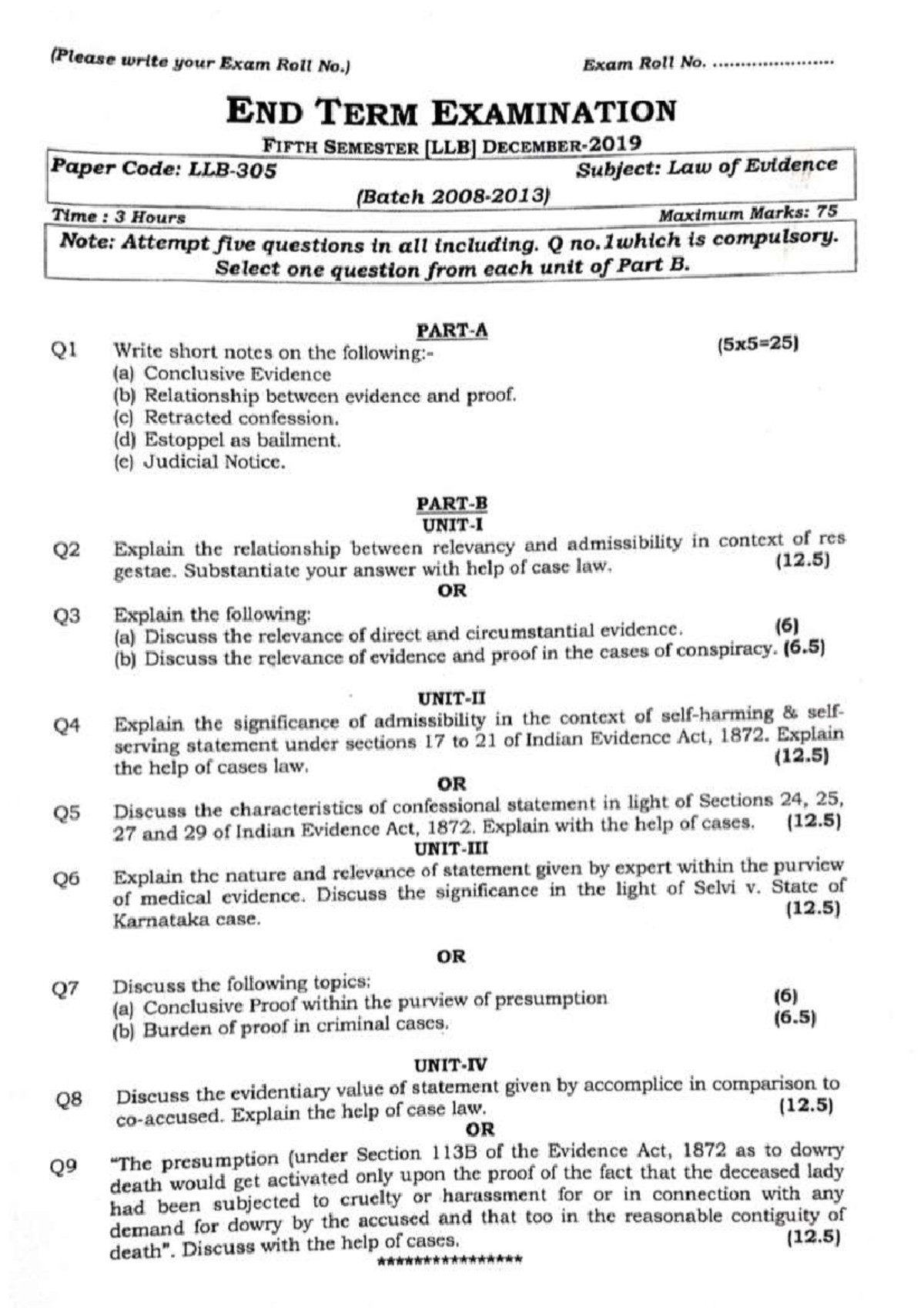 BBA NOTES FOR STUDENTS - (Please write your Exam Roll No.) Exam Roll No ...