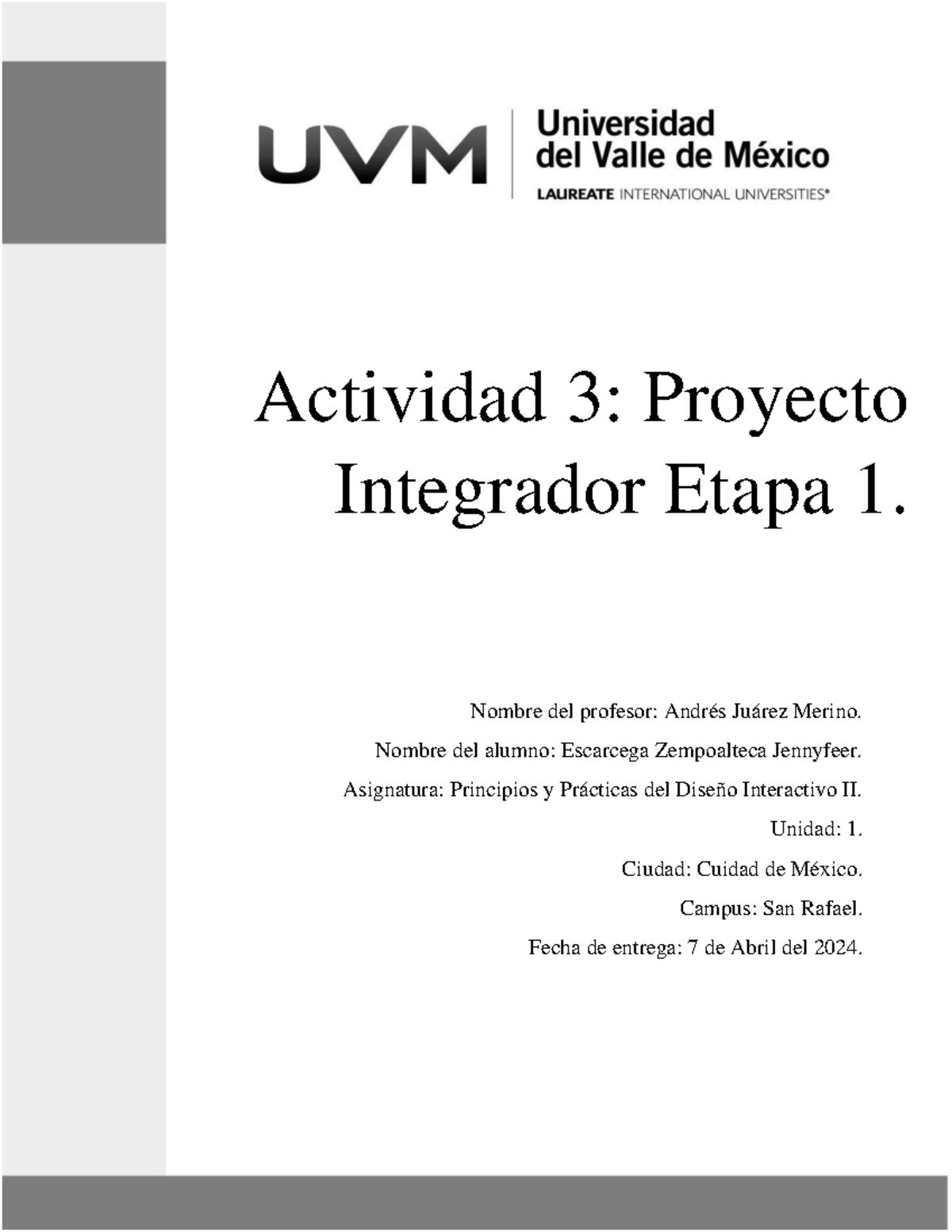 A3 JEZ - Proyecto Integrador de Diseño Interactivo II: Autorretratos ...