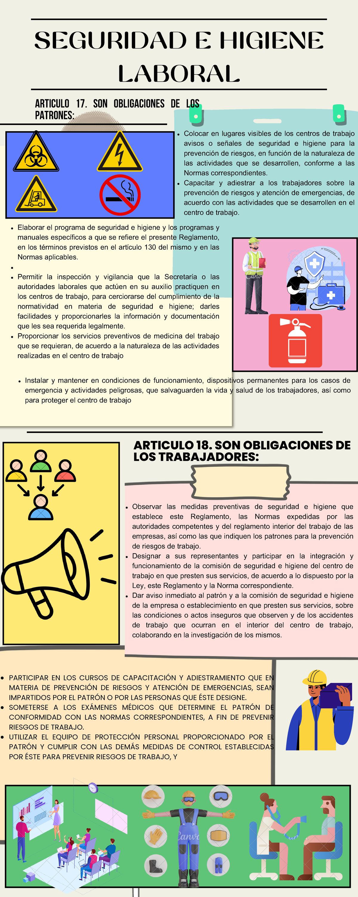 Seguridad e Higiene Laboral: Obligaciones y Prevención de Riesgos - Studocu