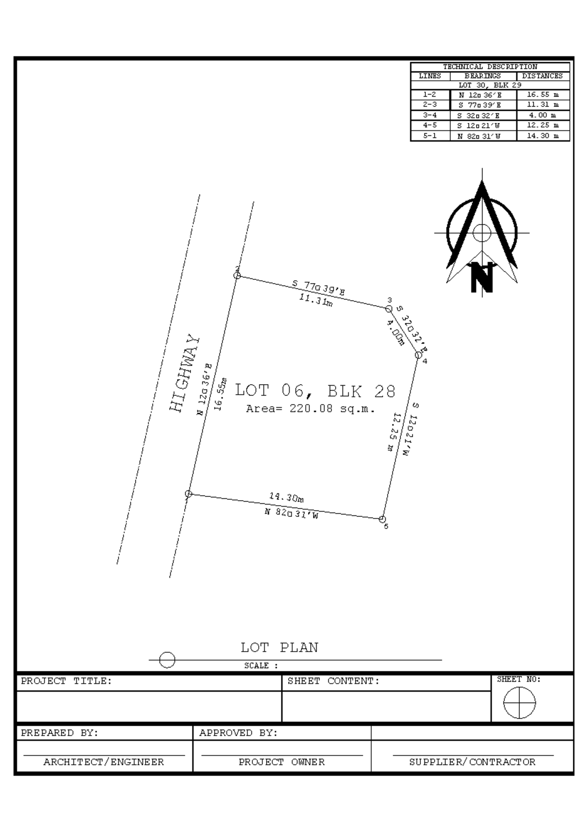 Drawing 4-Layout 2 - Lot plan for residential building - PROJECT TITLE ...