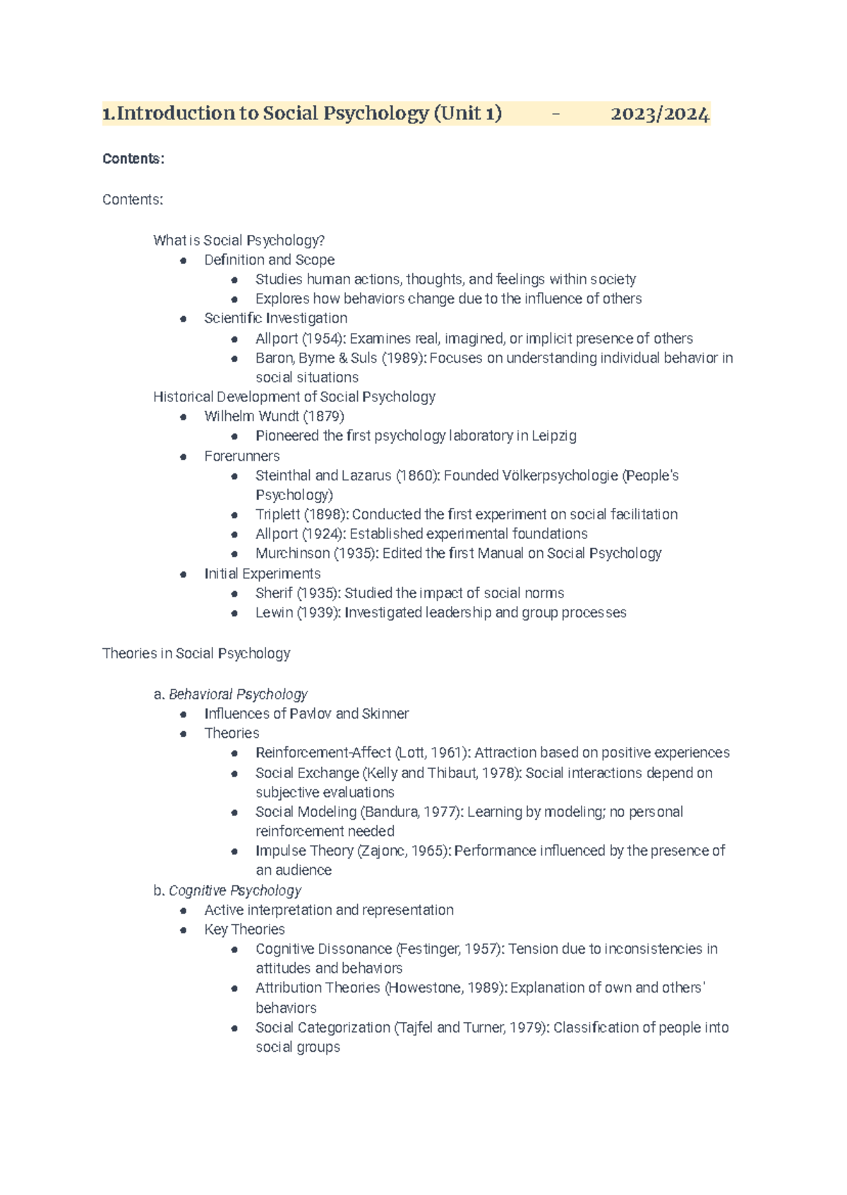 Social Psychology Final Exam Notes (PSY 302) - Key Concepts & Theories ...