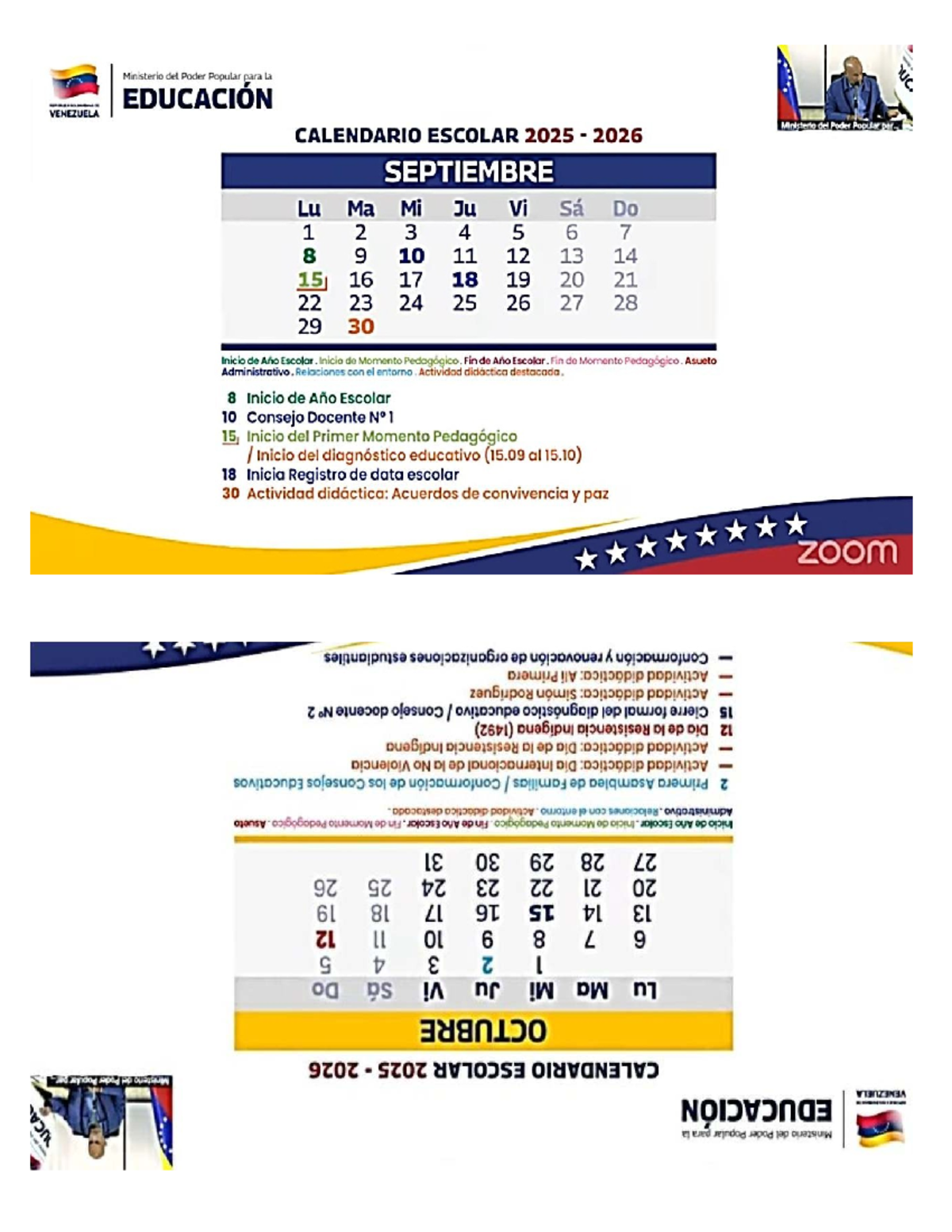 Calendario Escolar 2025-2026 - Ministerio de Educación Venezuela - Studocu