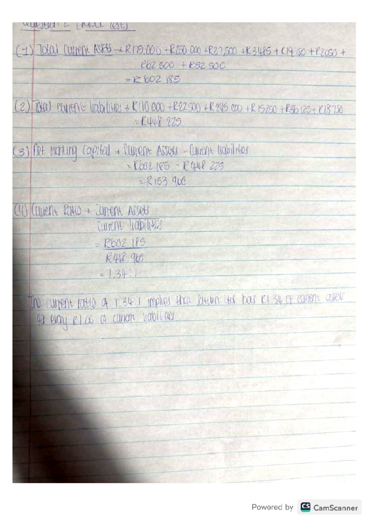 MOCK 2 Q2 - Class Activity on Current Assets and Liabilities - Studocu