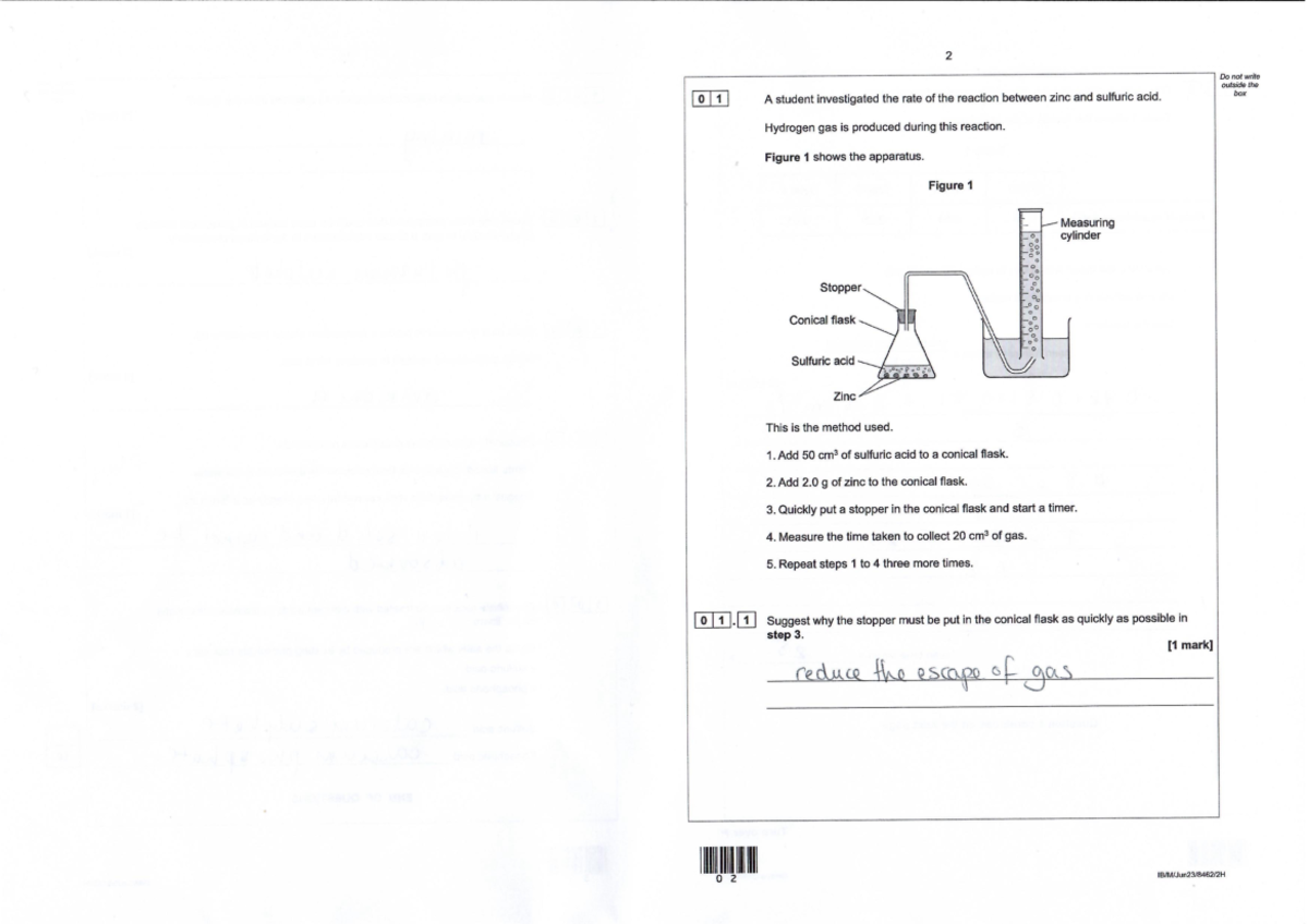 AQA GCSE Chemistry Paper 2 2023 Revision Notes and Analysis - Studocu