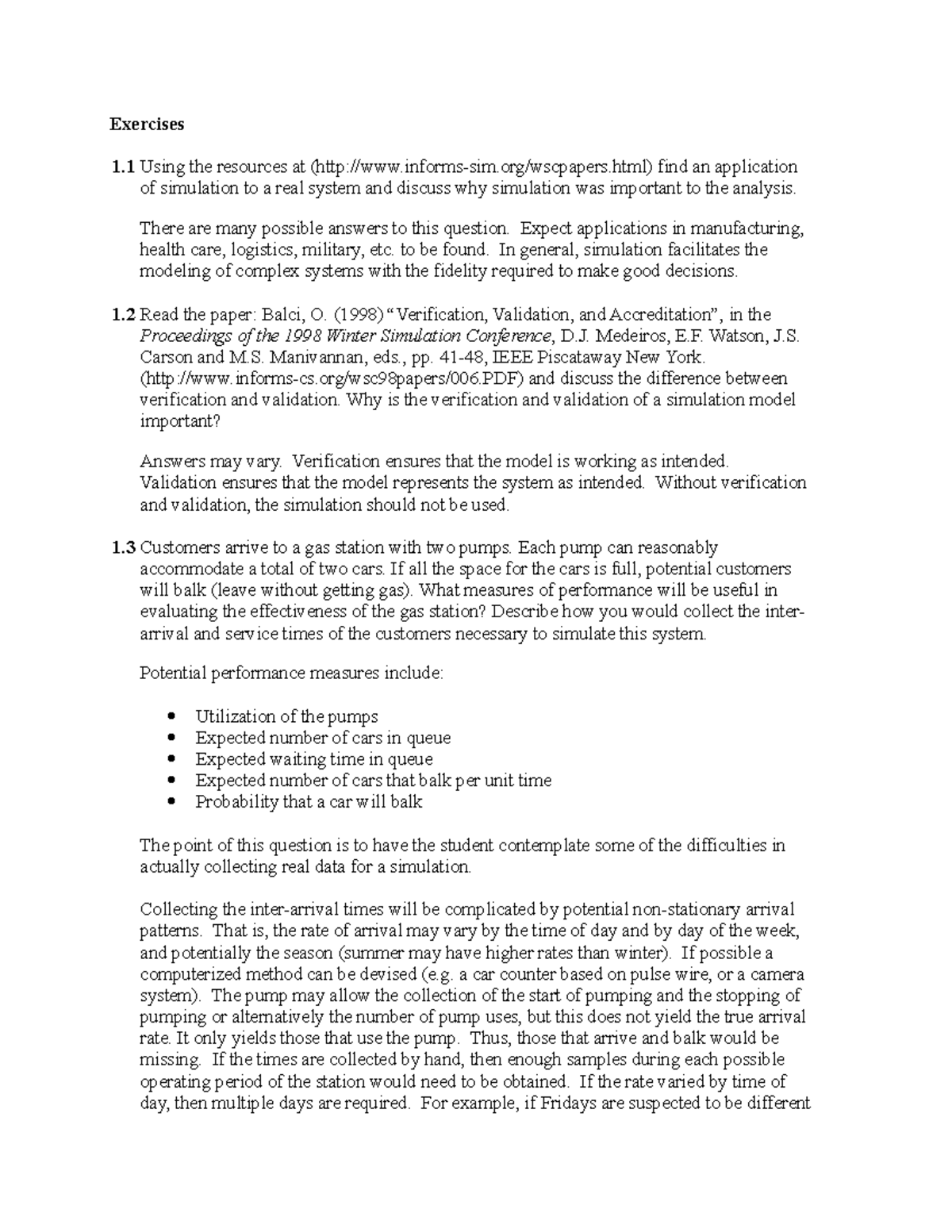 Sample - Solution Manual Simulation Modeling and Arena 2nd edition ...