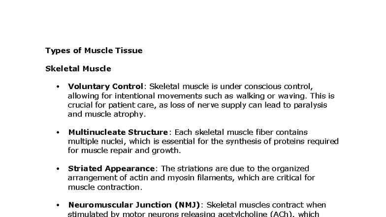Types of Muscle Tissue: Skeletal, Cardiac, and Smooth - Nursing ...