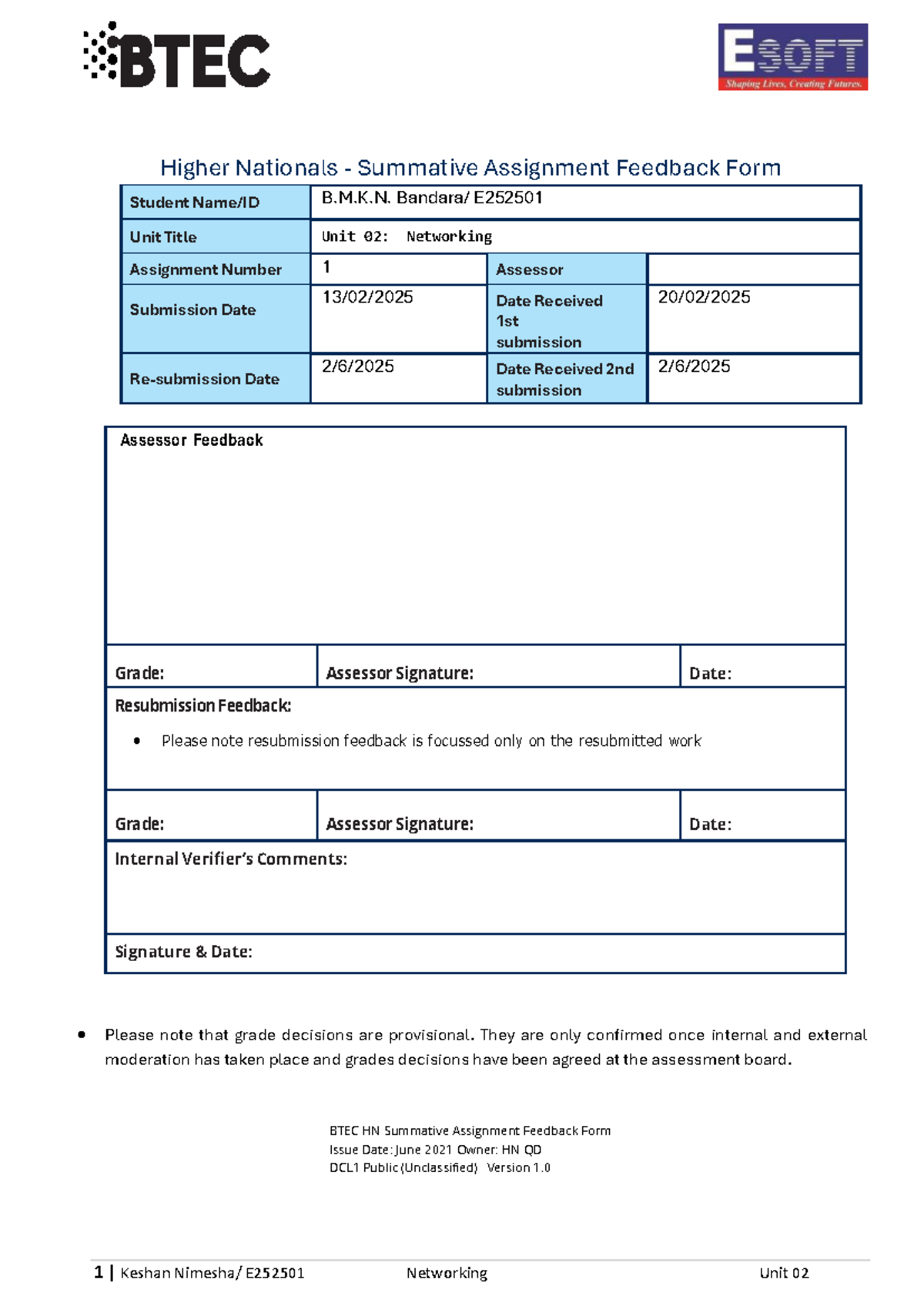 E252501 Networking Unit 02: LAN Design Implementation for Redco Developments - Studocu