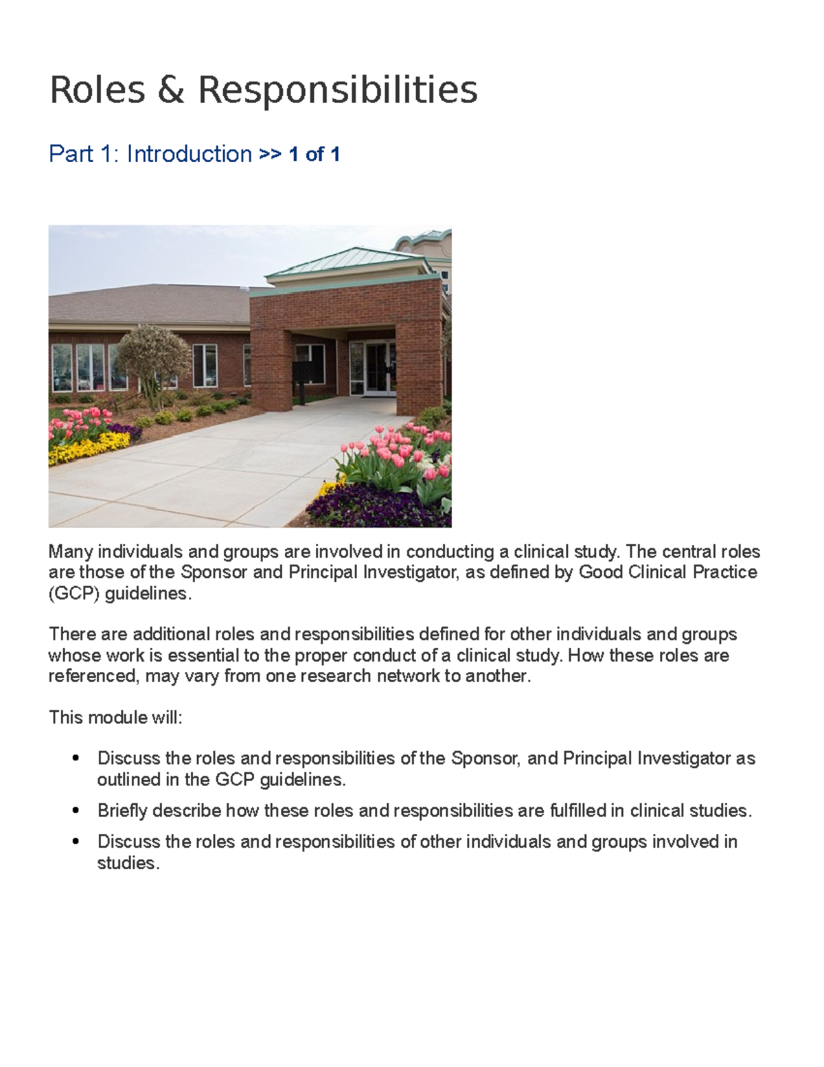 Module 9 - Roles & Responsibilities - Roles & Responsibilities Part 1 ...