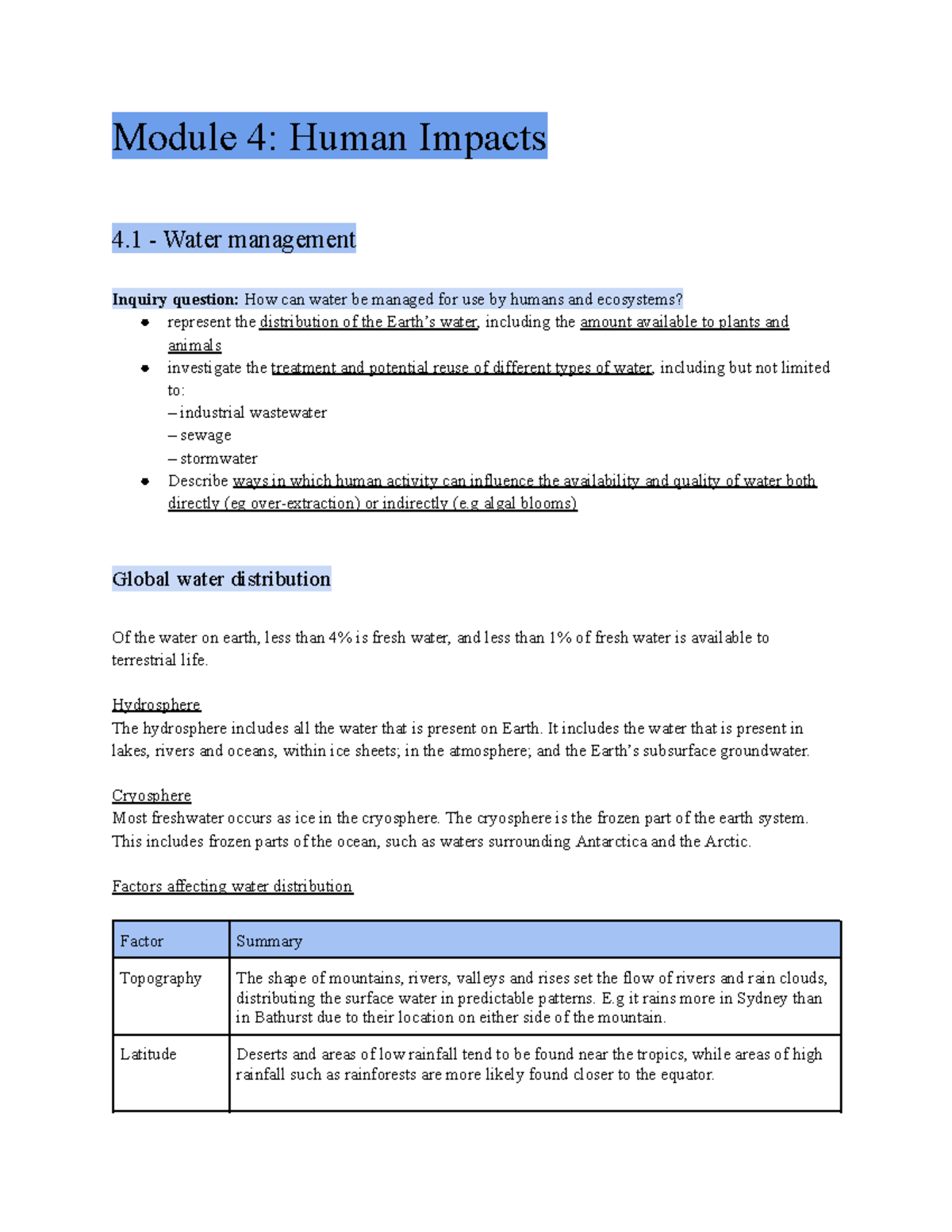 EES - Human Impacts: Water Management, Salinity, and Introduced Species ...