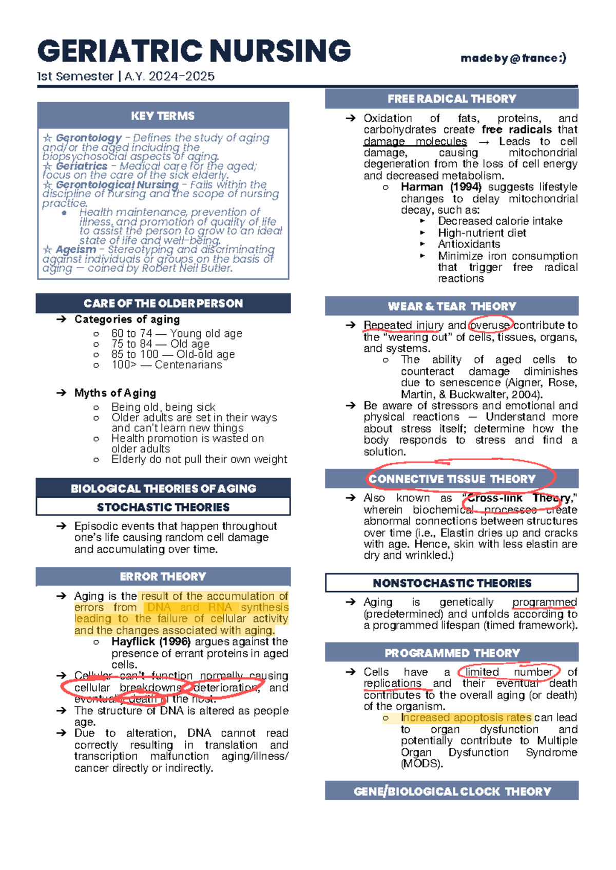 Geriatrics-LEC copy - Assignment - GERIATRIC NURSING made by @france ...