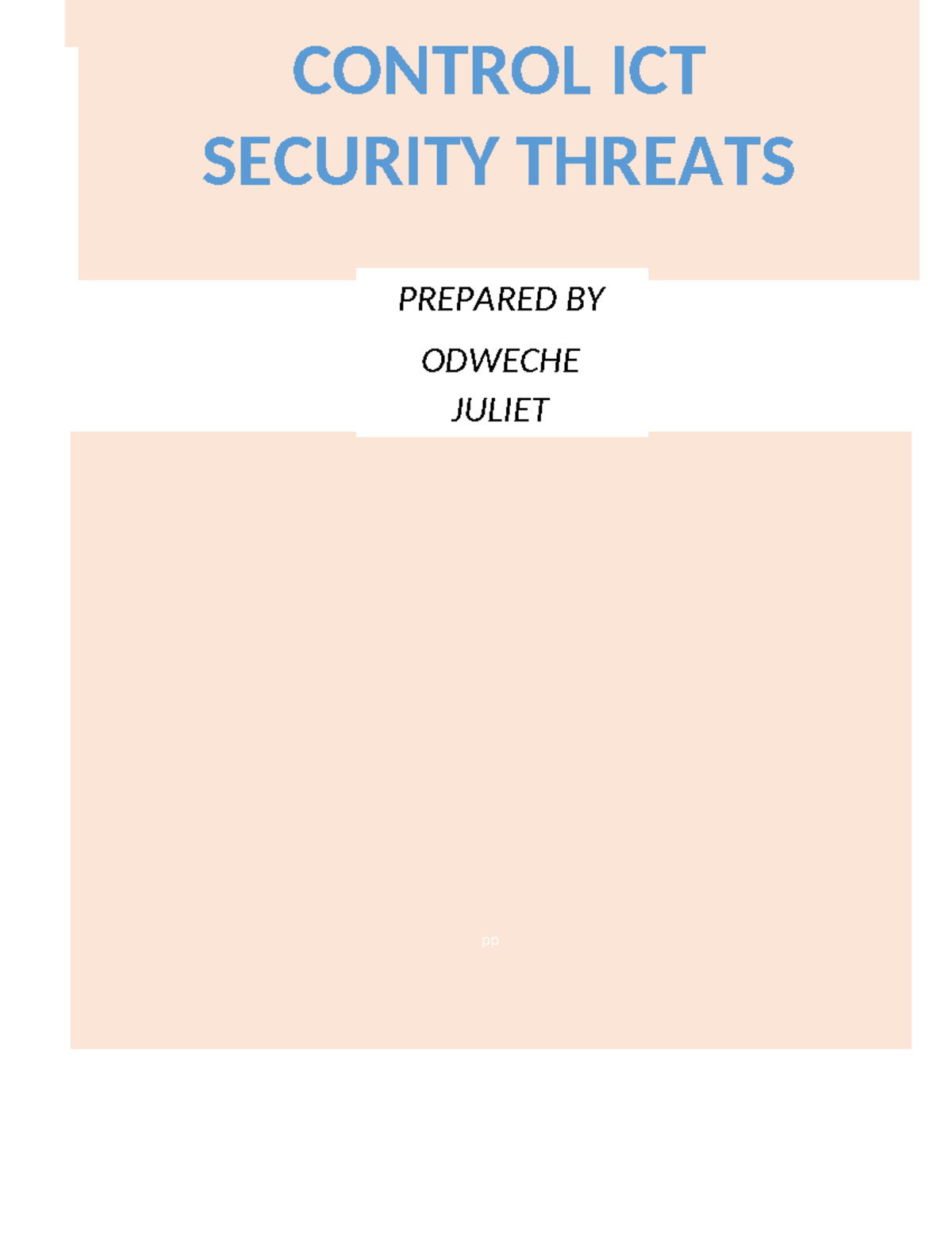 Control ICT Security Threats: Identification and Mitigation Strategies ...