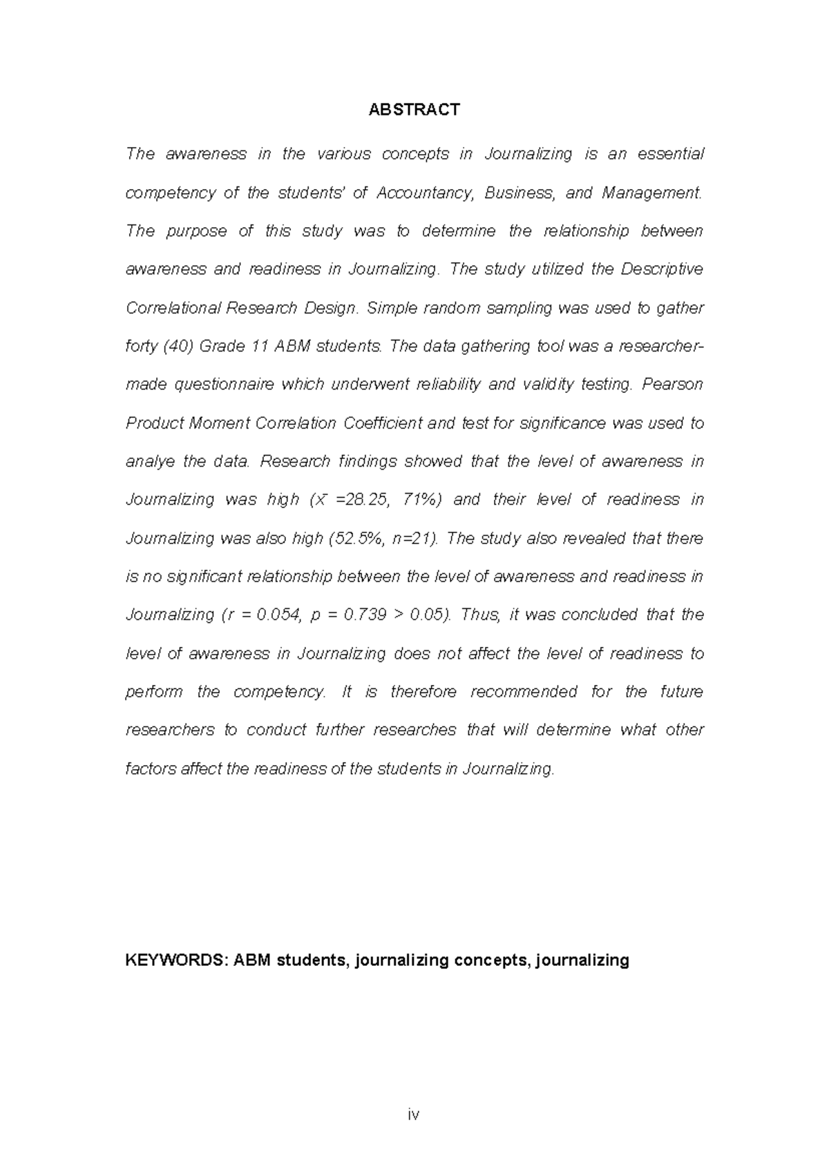 Manuscript - Research about FABM - iv ABSTRACT The awareness in the ...