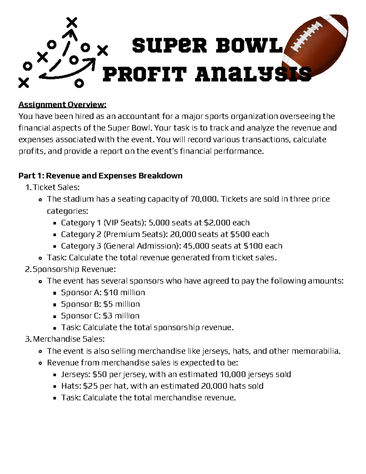 Super+Bowl+Profit+Analysis - Assignment Overview: You have been hired ...