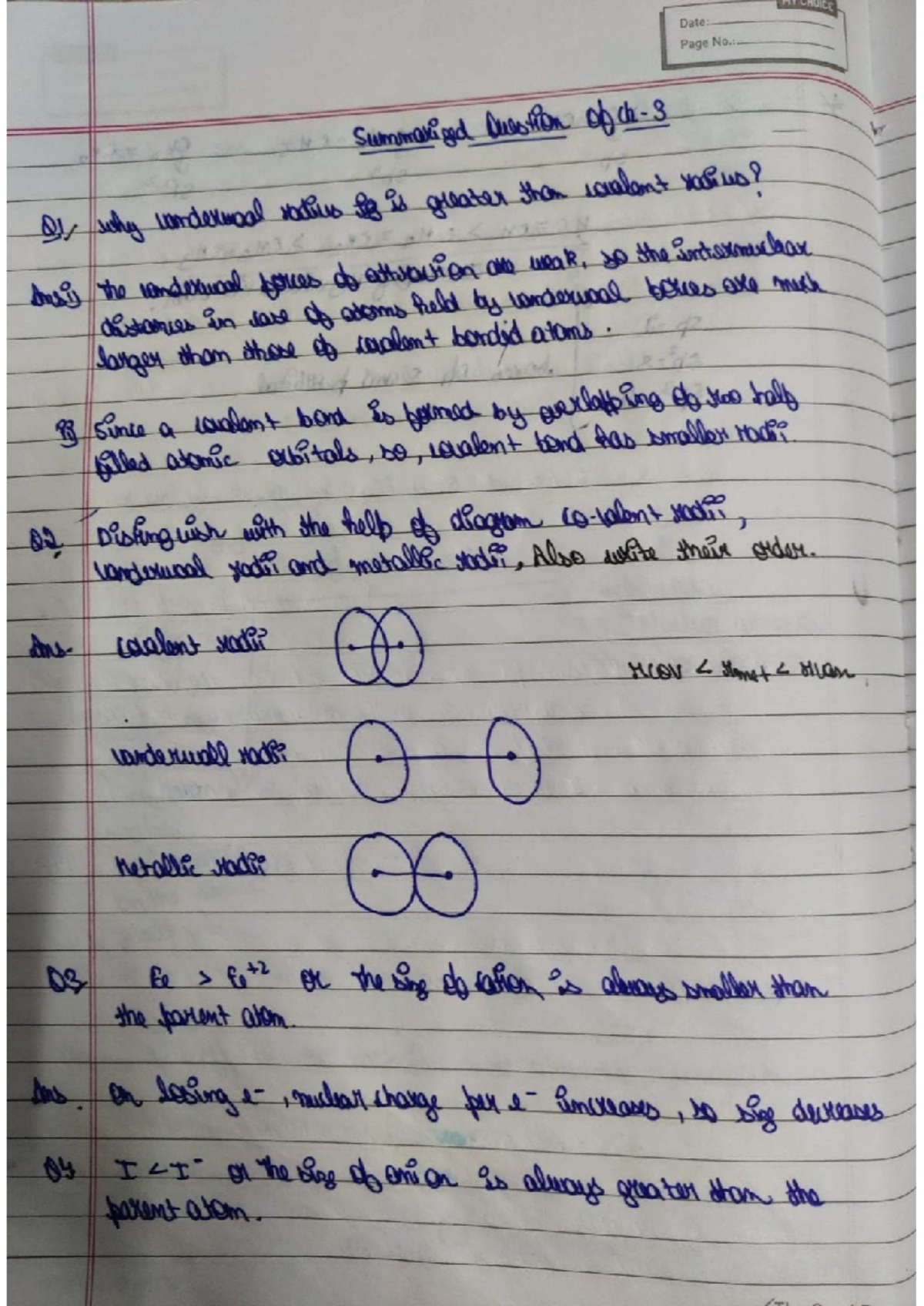 Class 11 Chemistry: Chapter 3 - Periodic Classification Notes - Studocu