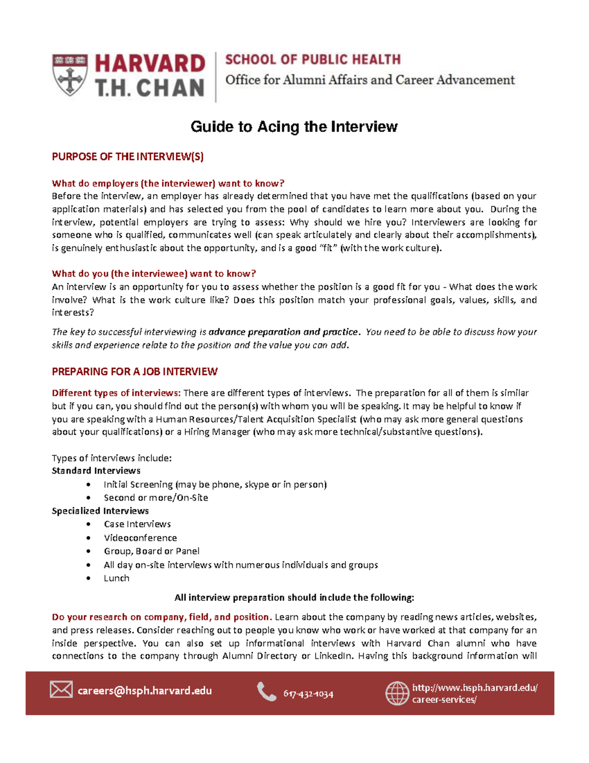 Guide to Acing the Interview: Essential Tips & Strategies (June 2016 ...