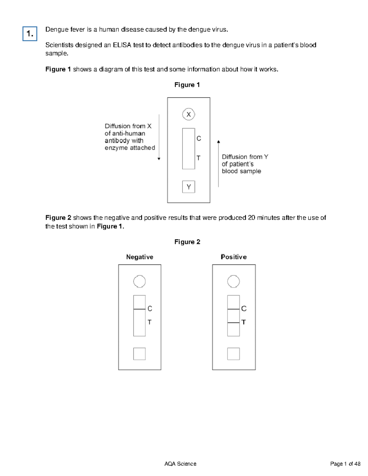 A Level Biology 1 Practice Questions 2023: Dengue, Chitin & Protein ...