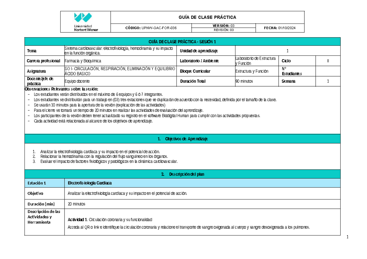 FB6033 GUIA DE Clase Practica Semana 1 - CÓDIGO: UPNW-GAC-FOR- VERSIÓN: 03 REVISIÓN: 03 FECHA ...