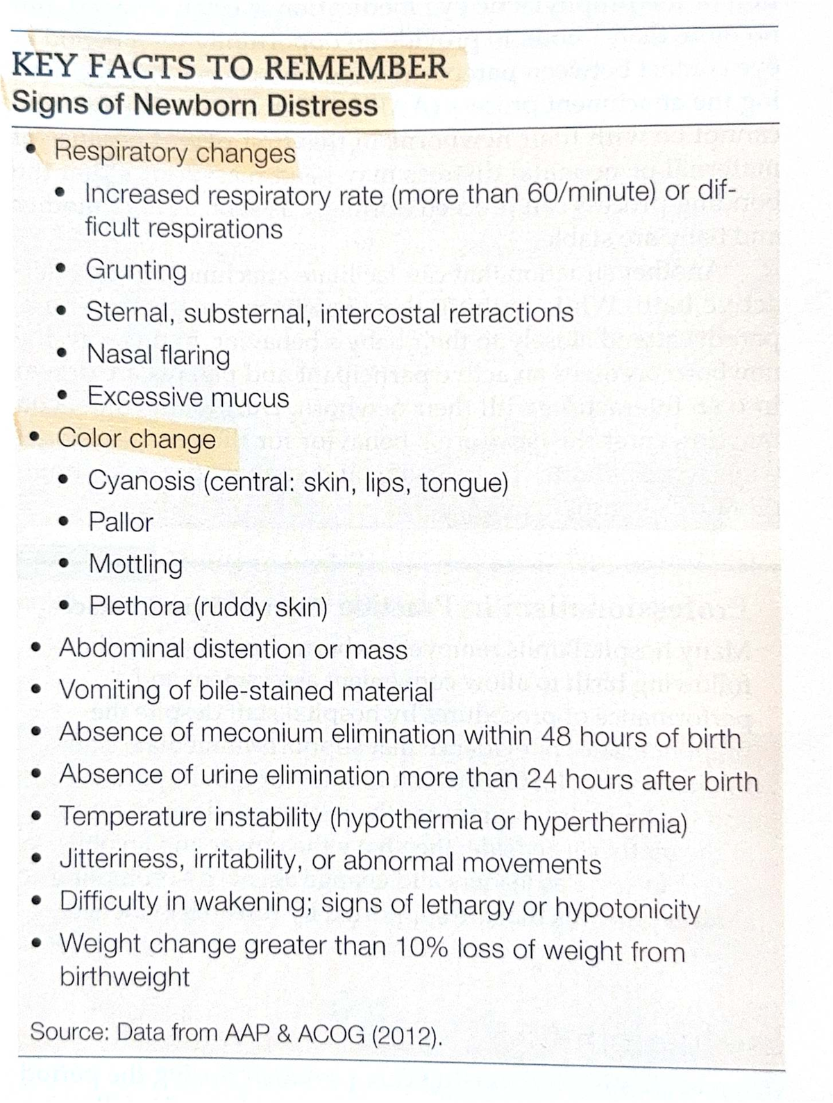 Final Exam Study Guide for Course XYZ: Newborn Distress Signs - Studocu