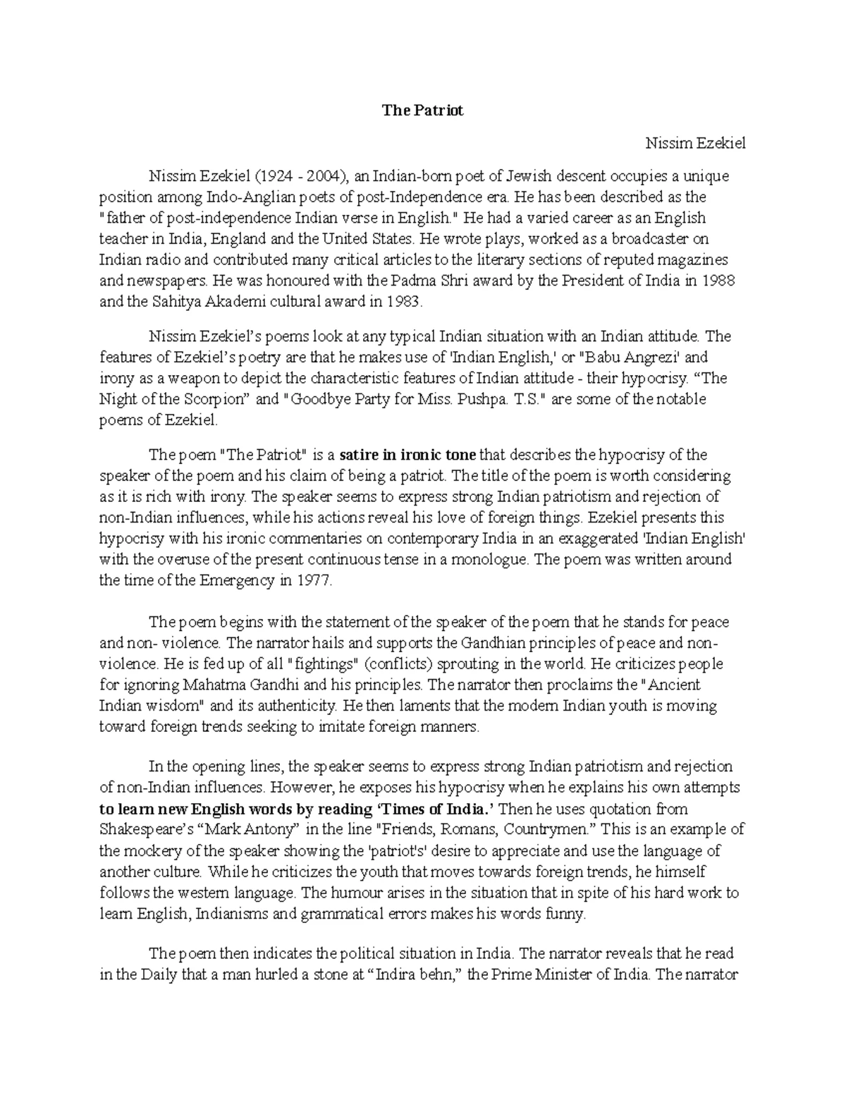 The Free Radio by Salman Rushdie - SUMMARY AND ANALYSIS Salman Rushdie ...