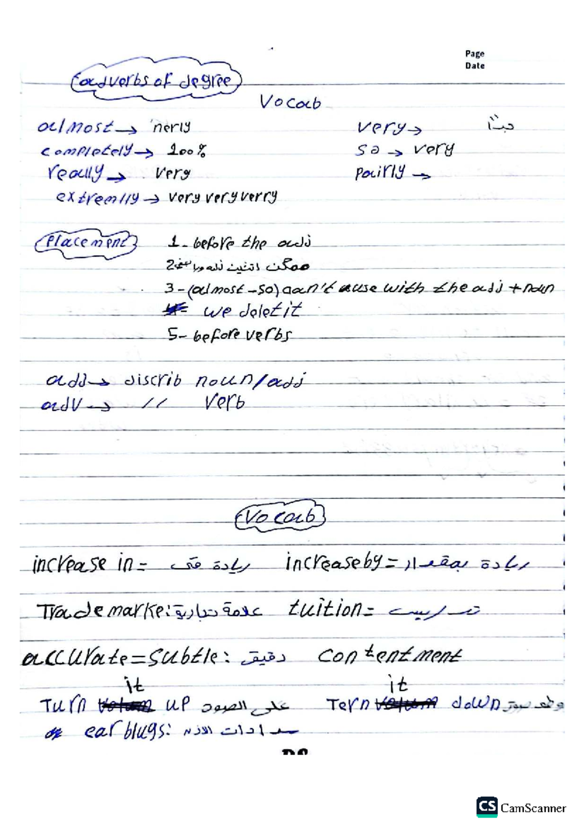 Level 9 - General Vocabulary and Grammar Notes - Studocu