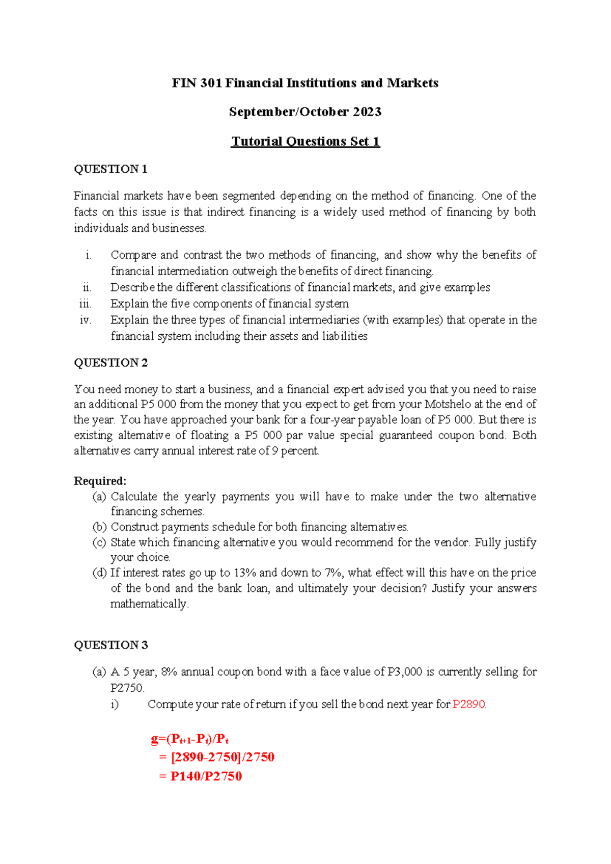 FIN 301 Tutorial Questions Set 1 2024 6e8d3da04267 f2908c6406dc51953603 ...