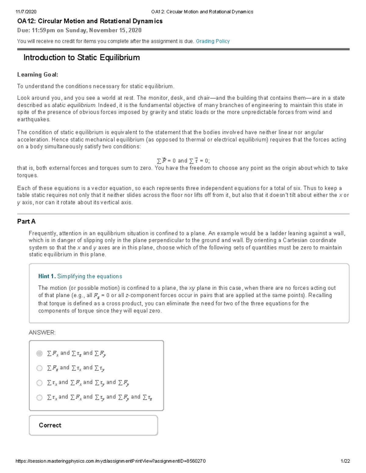 **OA12: Circular Motion & Rotational Dynamics Study Guide** - Studocu
