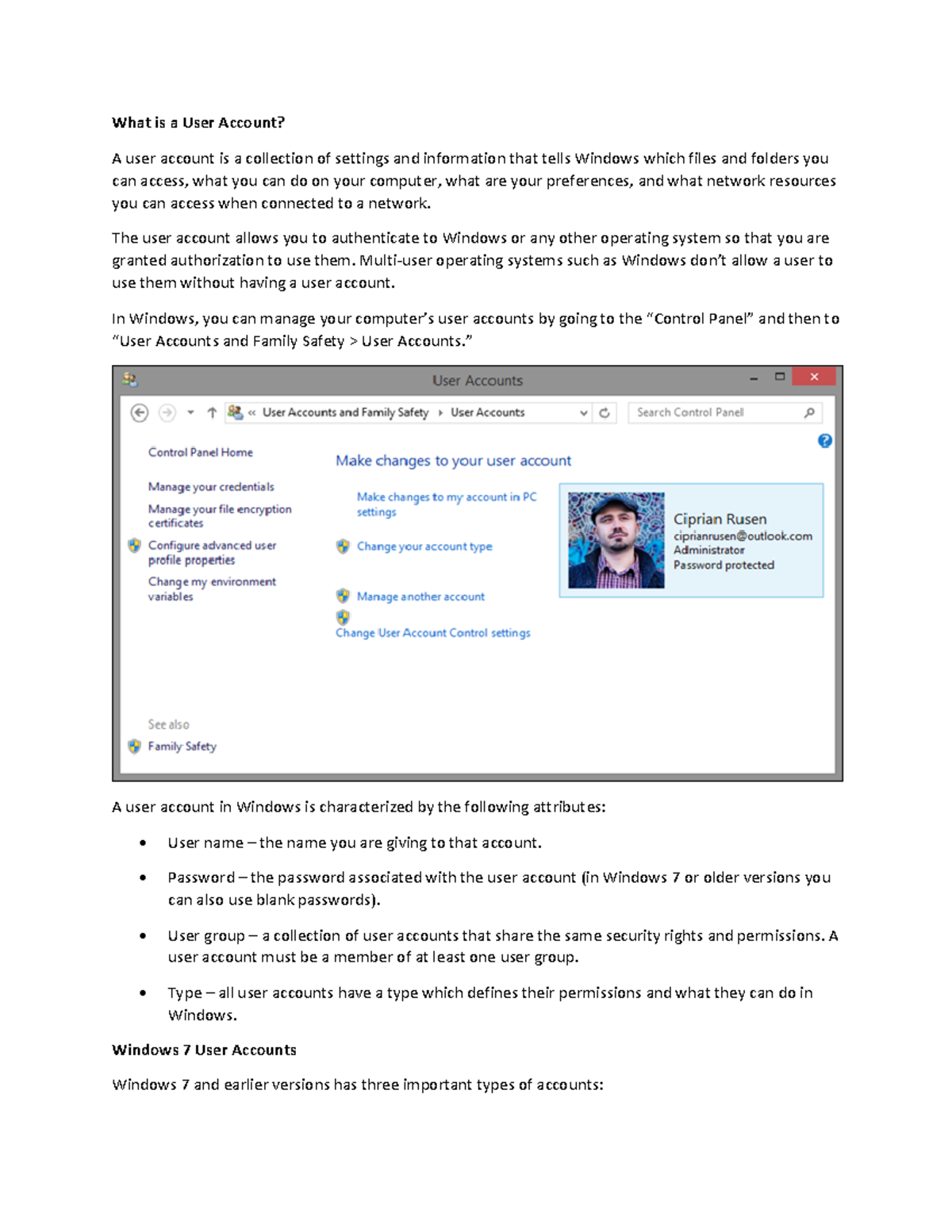 Windows User Accounts, Groups & Permissions Guide (Overview) - Studocu
