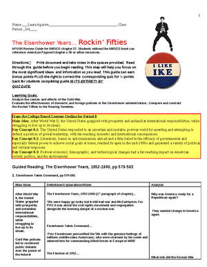 Hidalgo Aidan Chapter 30 Amsco - Name:Aidan Hidalgo The Conservative ...