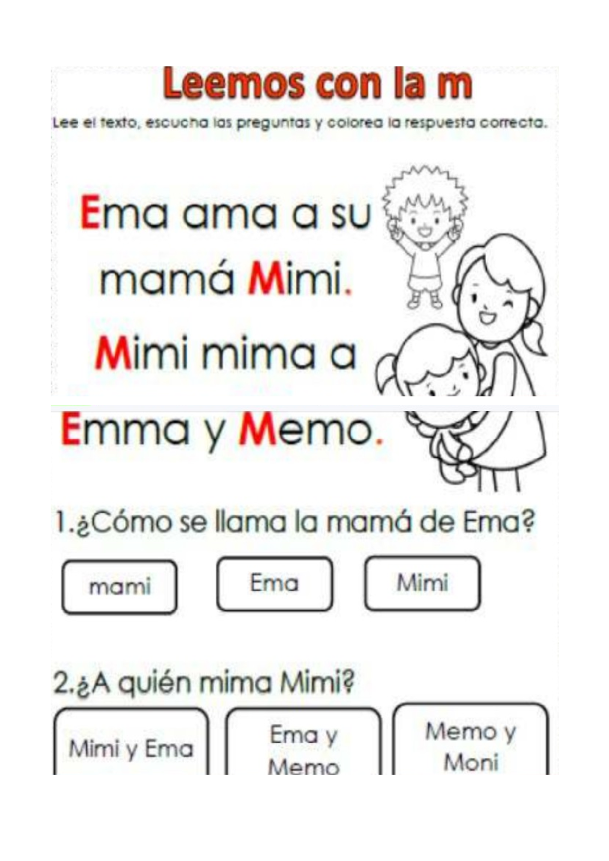 Lecturas con Comprensión de Cada Letra - Ejercicios Interactivos - Studocu