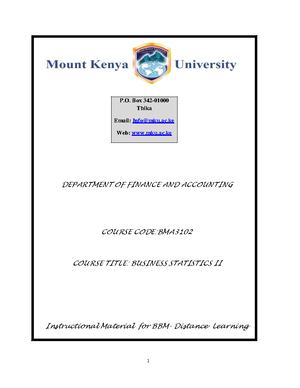 [Solved] Define inferential statistics - Business statistics (3122) - Studocu