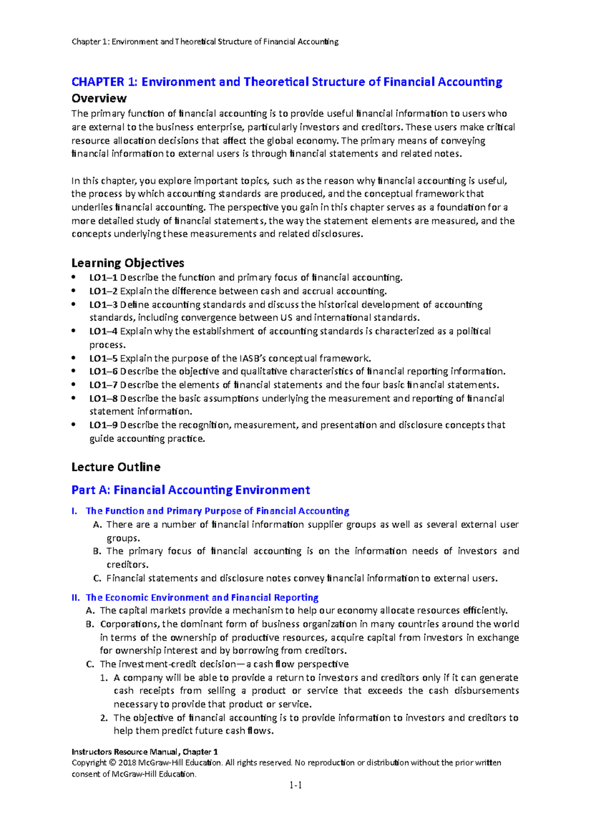 Spiceland GE2 Financial Accounting Ch1: Environment & Standards ...