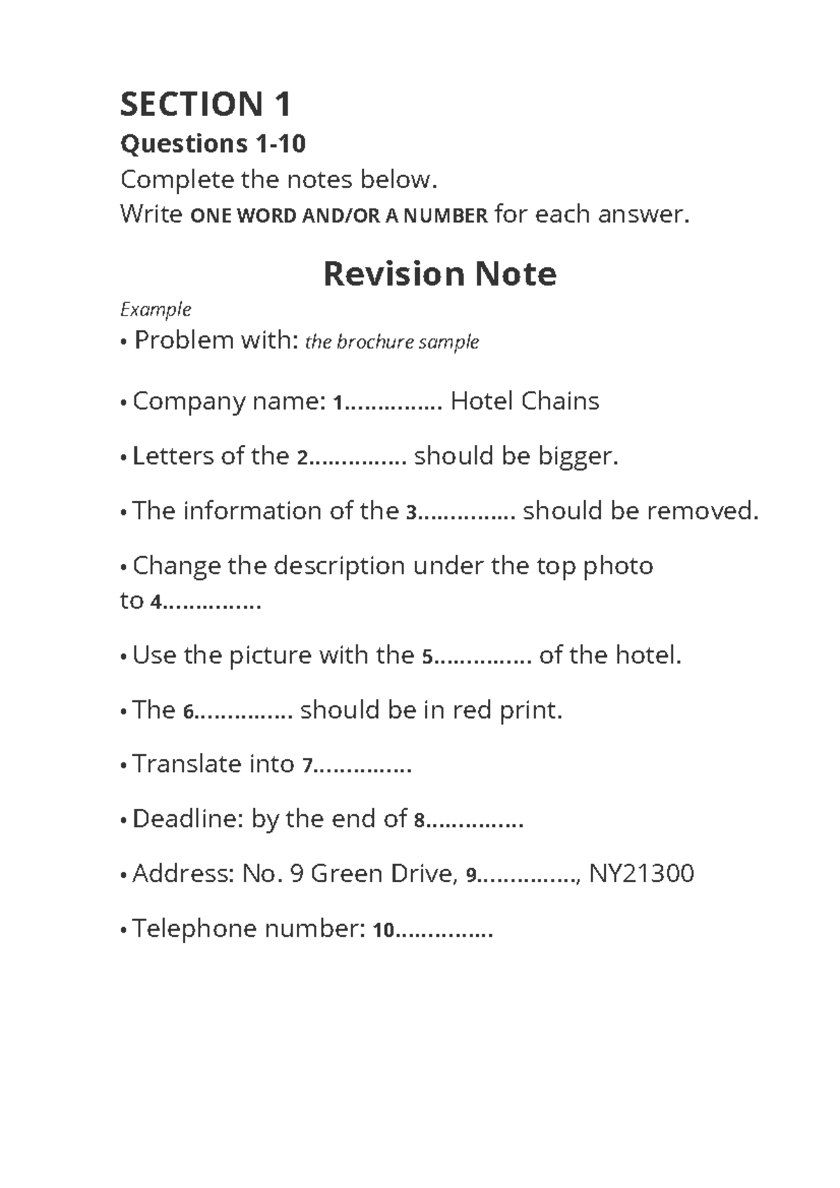 ĐỀ IELTS 10.12.25 - Revision Notes and Questions - Studocu