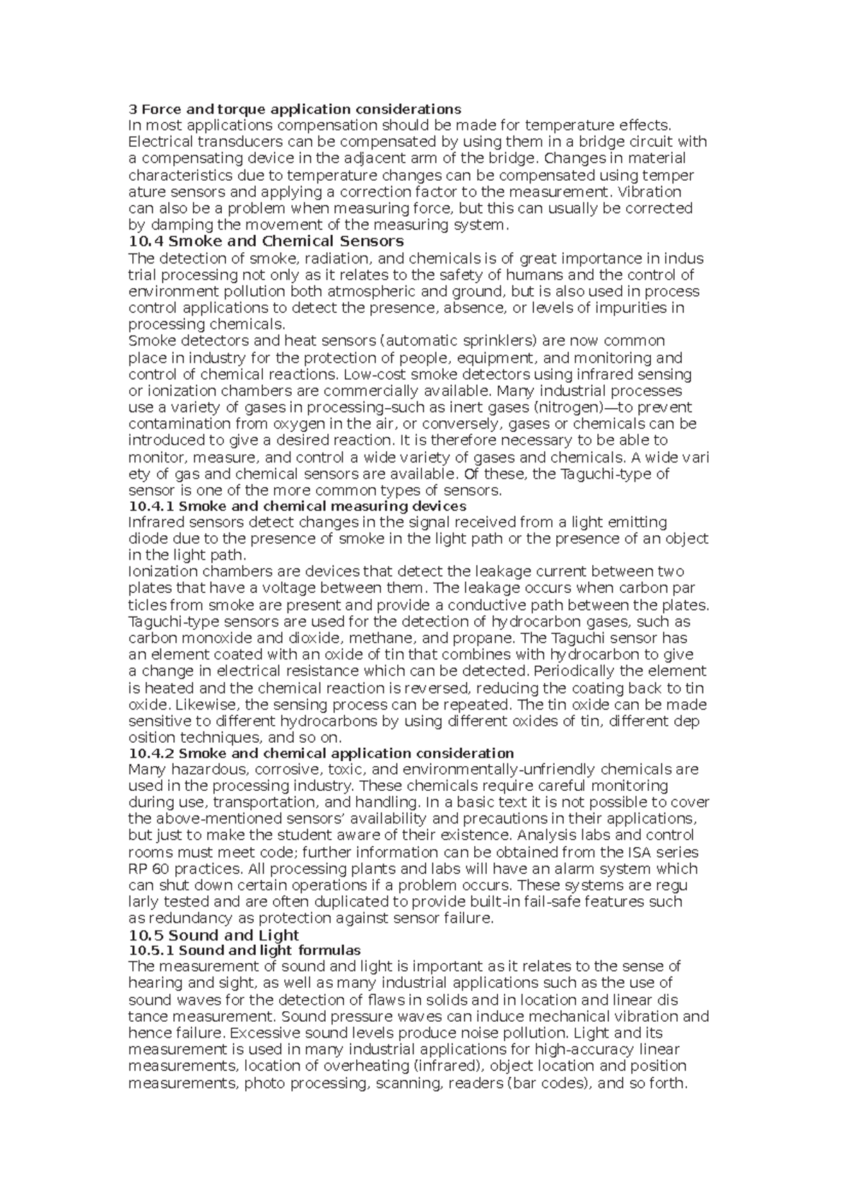 Process control applications 116 - 3 Force and torque application considerations In most - Studocu