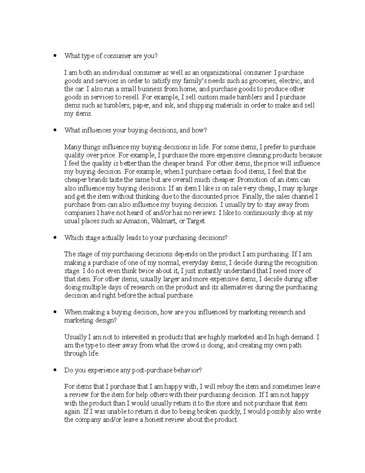 Consumer Behavior Analysis: Blog 1-2 Insights and Reflections - Studocu