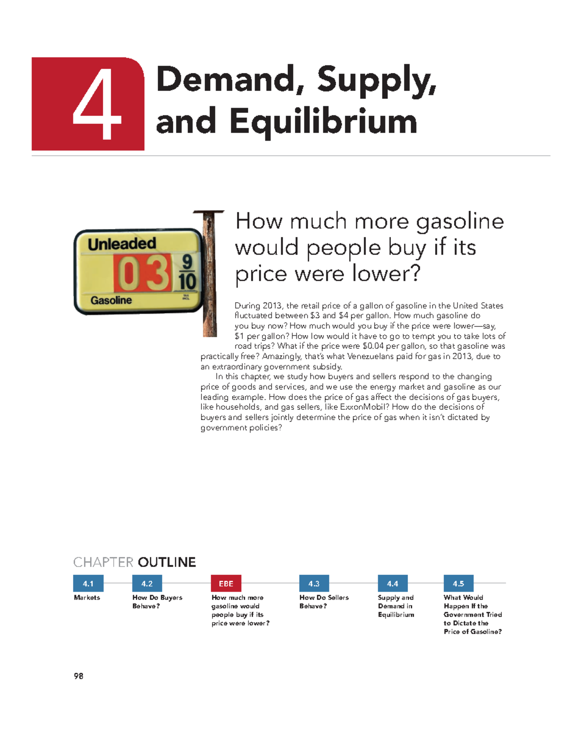 Chapter 4: Demand, Supply, and Equilibrium - Understanding Gasoline ...