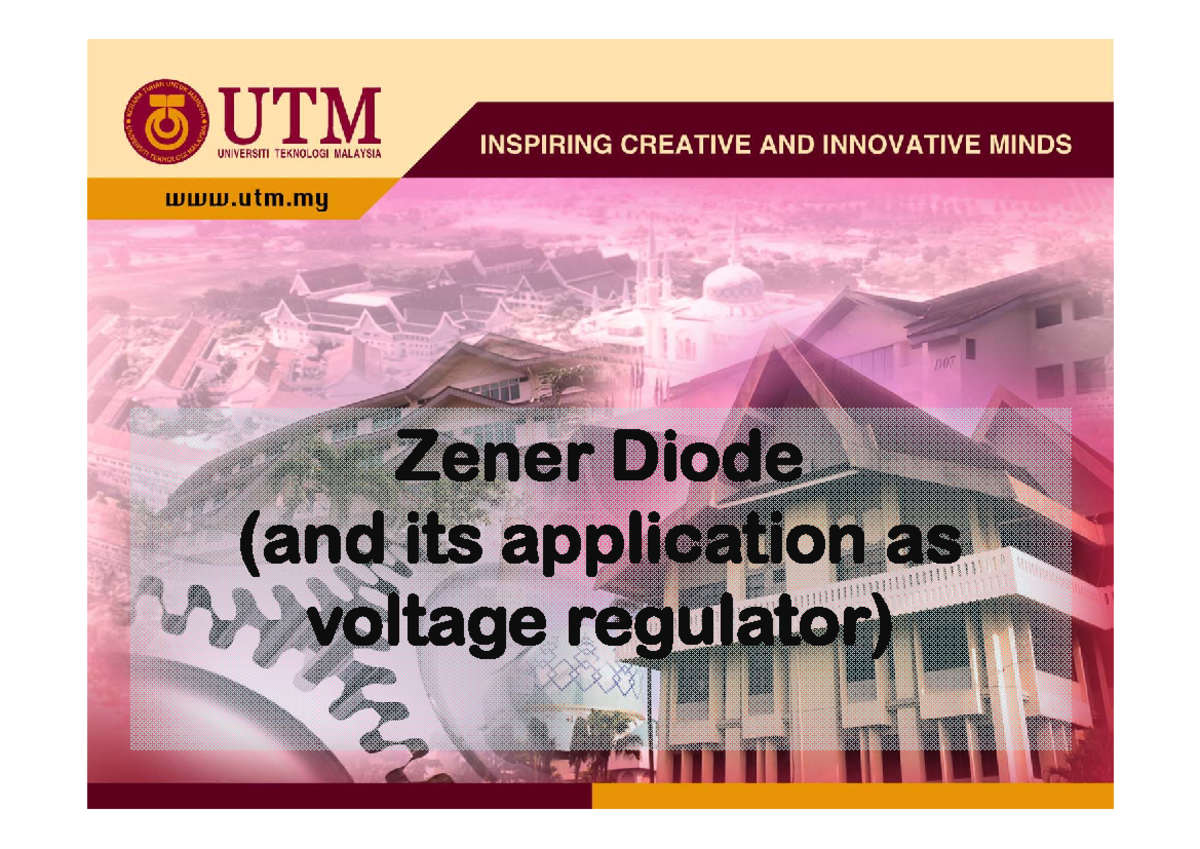 Chap 2c Zener Diode - qw fdfdf - Zener Diode (and its application as ...