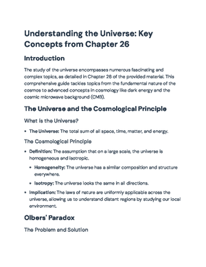Chapter 27: Universe's Eras - Homework & Reading Guide (ASTR 101 ...