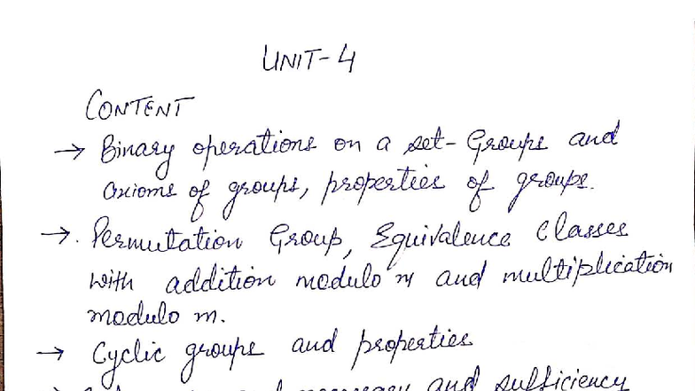 Group Theory - MATH 101: Binary Operations, Groups, and Properties ...