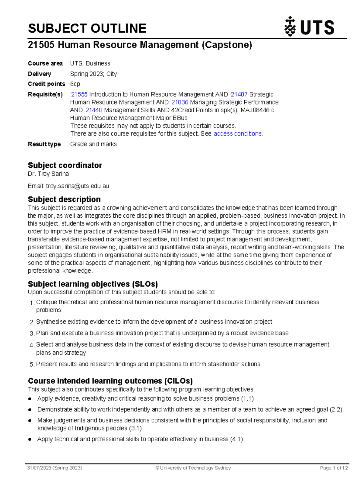 HRM Capstone Project: Integrating Evidence-Based Practices in Business ...
