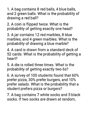 Gr 10 to 12 probability notes - Probability Notes for Grade 11 Table of ...