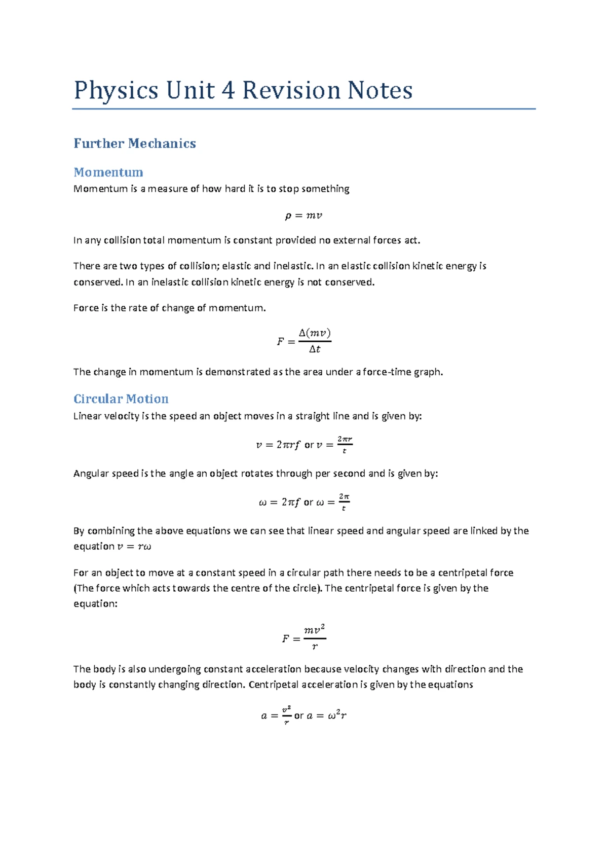 Cambridge International AS A Level 9702/41 Physics Paper 4 Structured ...