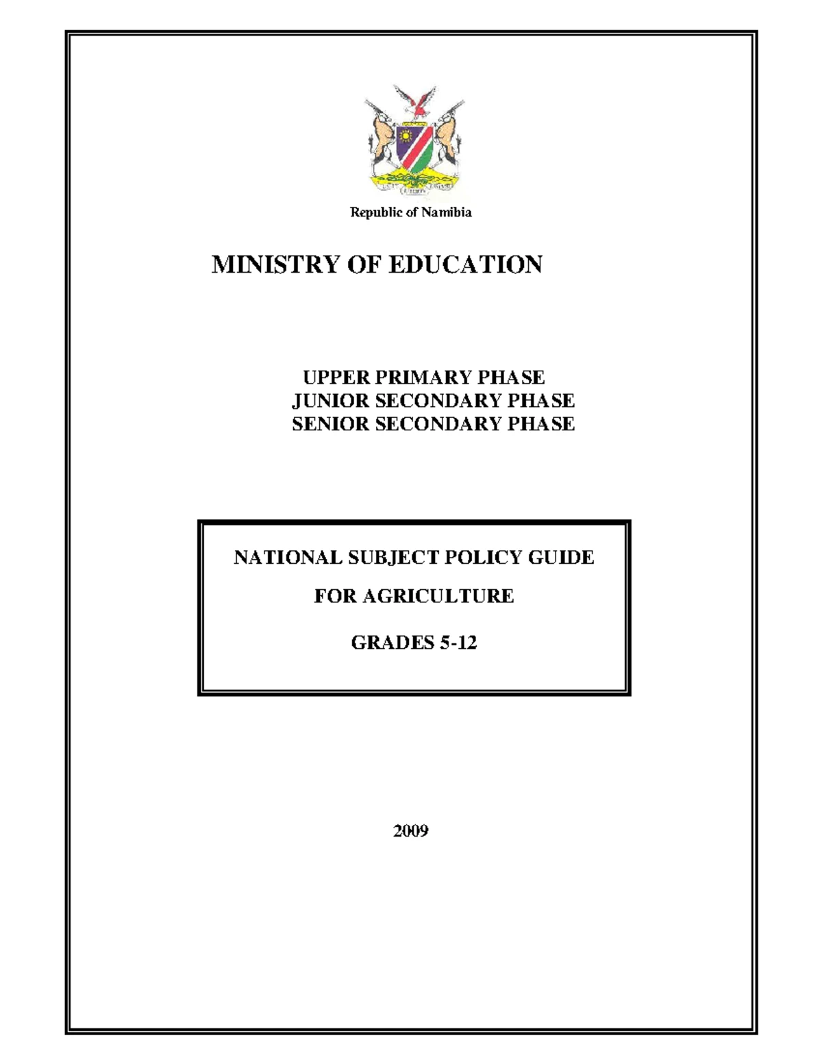 National Curriculum for Basic Education (NCBE) 2018 Overview - Studocu