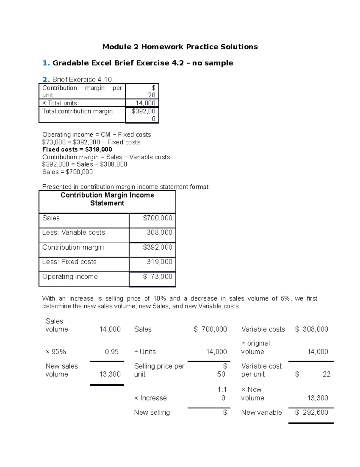 Module 2 Practice Problem Set Solutions and Analysis - Studocu